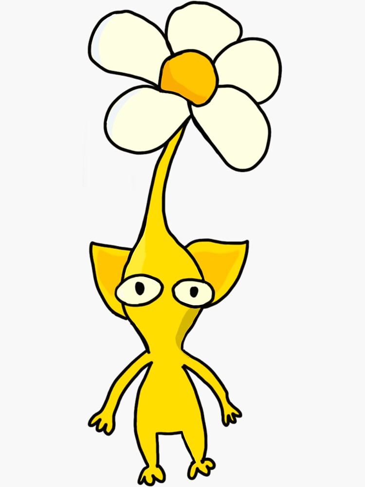 "Yellow Pikmin" Sticker for Sale by MarienEPhoto | Redbubble