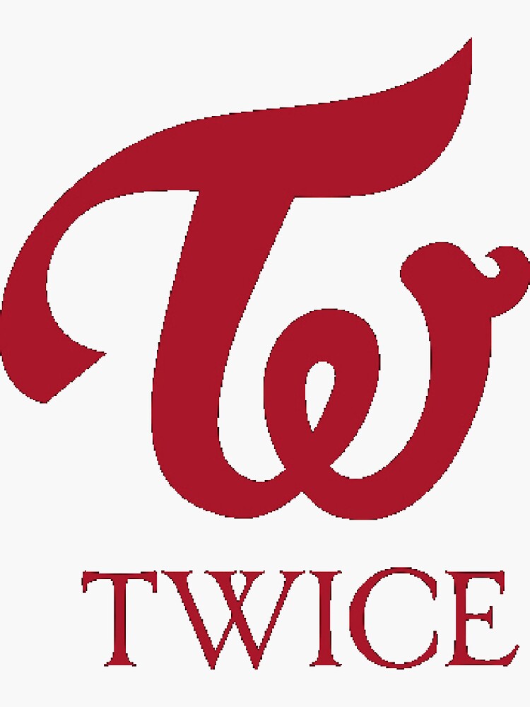 "TWICE Logo" Sticker for Sale by pinkmochix | Redbubble