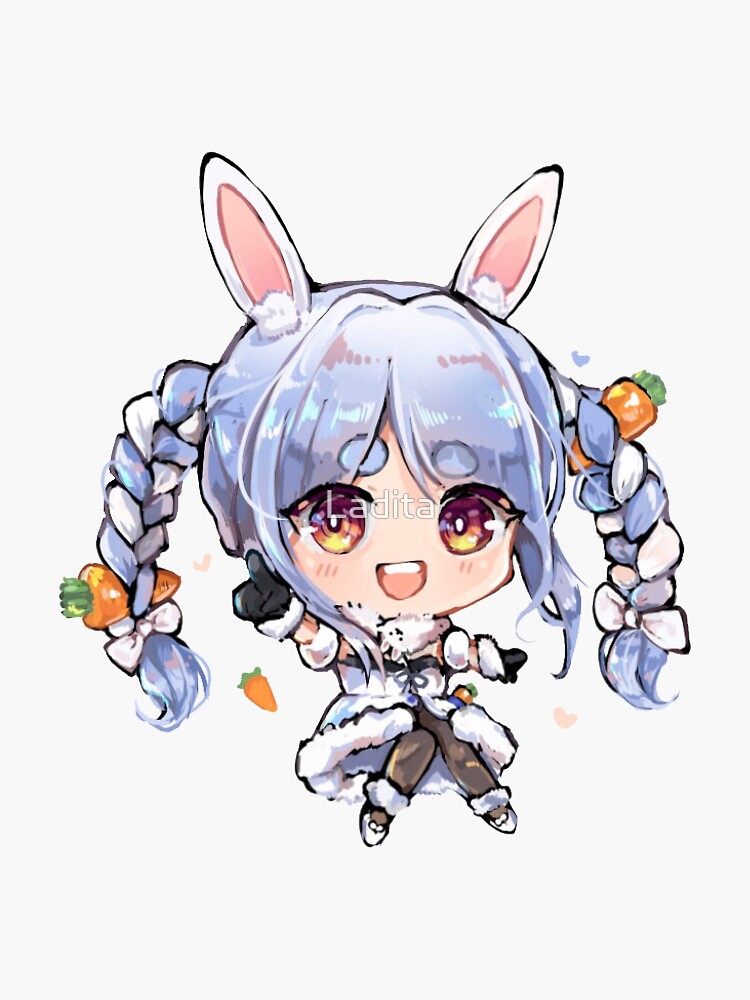 "Hololive Pekora Chibi" Sticker by Ladita | Redbubble