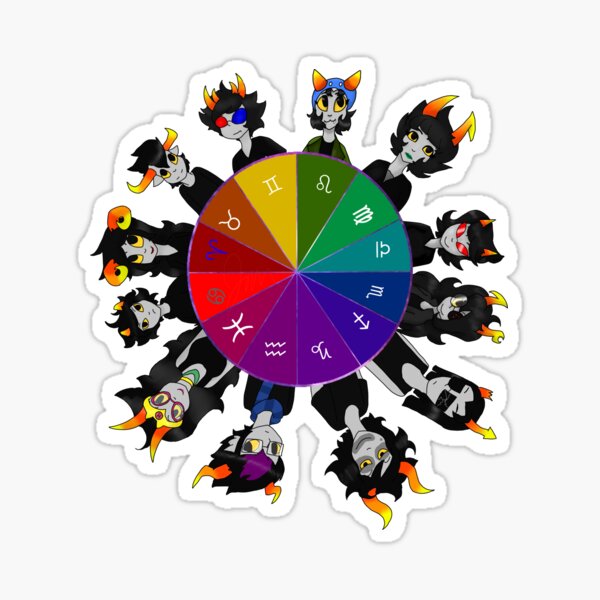 "HomeStuck Wheel" Sticker for Sale by DarkerinDrachen | Redbubble