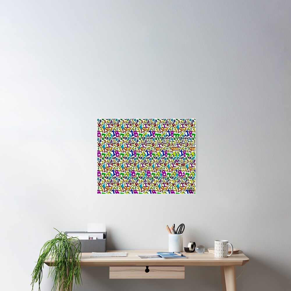 "Happy Birthday Stereogram" Poster by JMarP | Redbubble