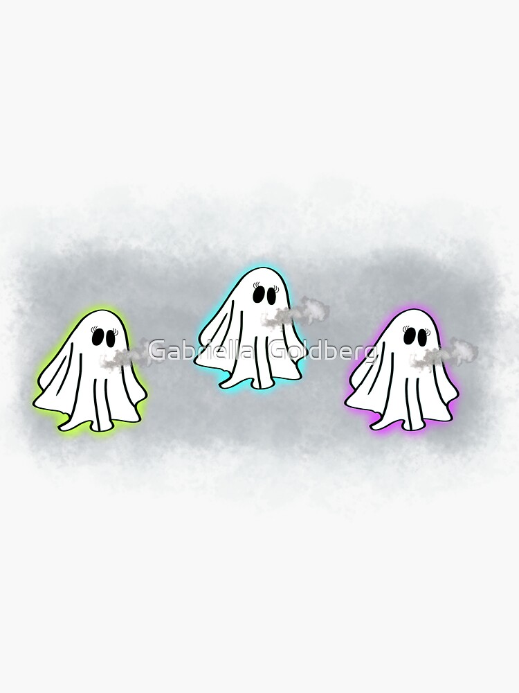 "Meg’s Ghost." Sticker by gabbygoldberg | Redbubble