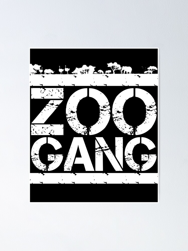 "Zoo Gang | Wild Animals" Poster by GravitiTees | Redbubble