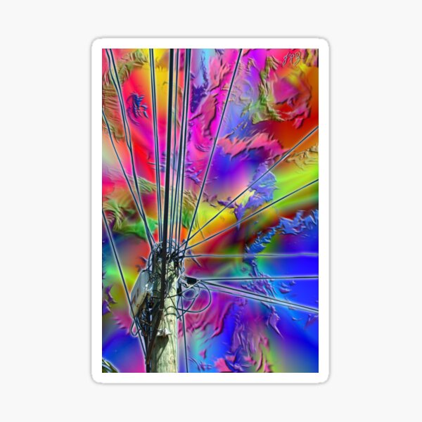 "Wired Up" Sticker by MasterJames | Redbubble