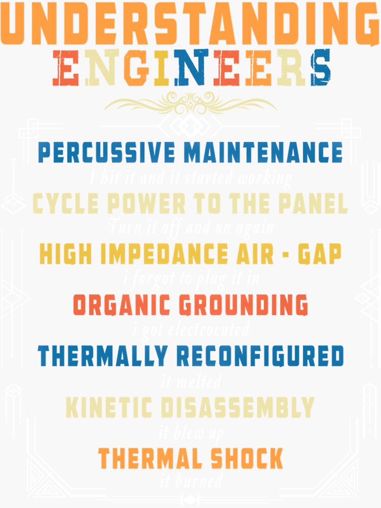 "Funny Engineering - Understanding Engineers Percussive Maintance ...