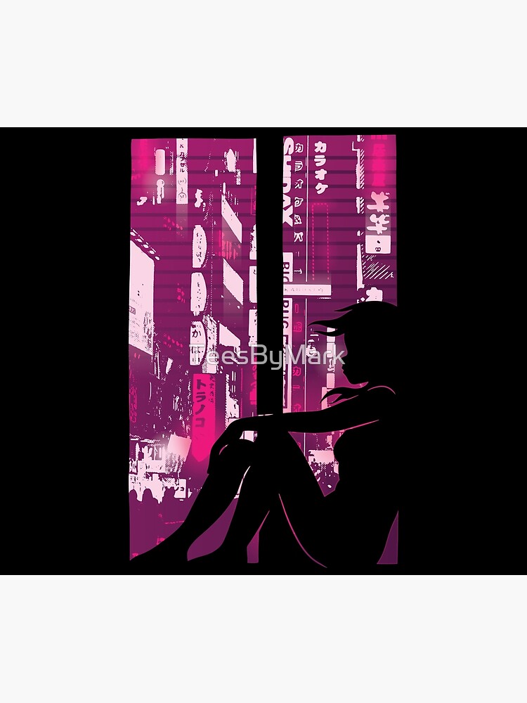 "Japanese Style Anime City Shadow Skyline" Poster for Sale by ...