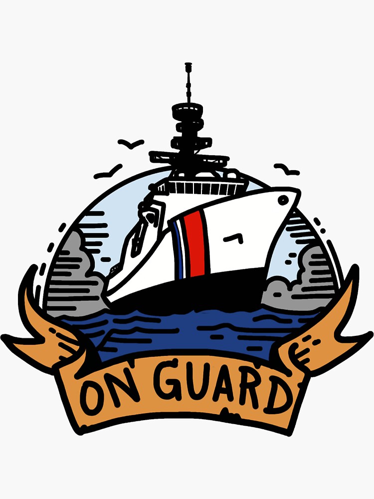 "Coast Guard On Guard NSC" Sticker by AlwaysReadyCltv | Redbubble