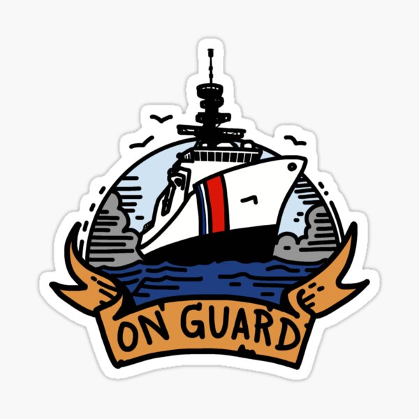 "Coast Guard On Guard NSC" Sticker by AlwaysReadyCltv | Redbubble