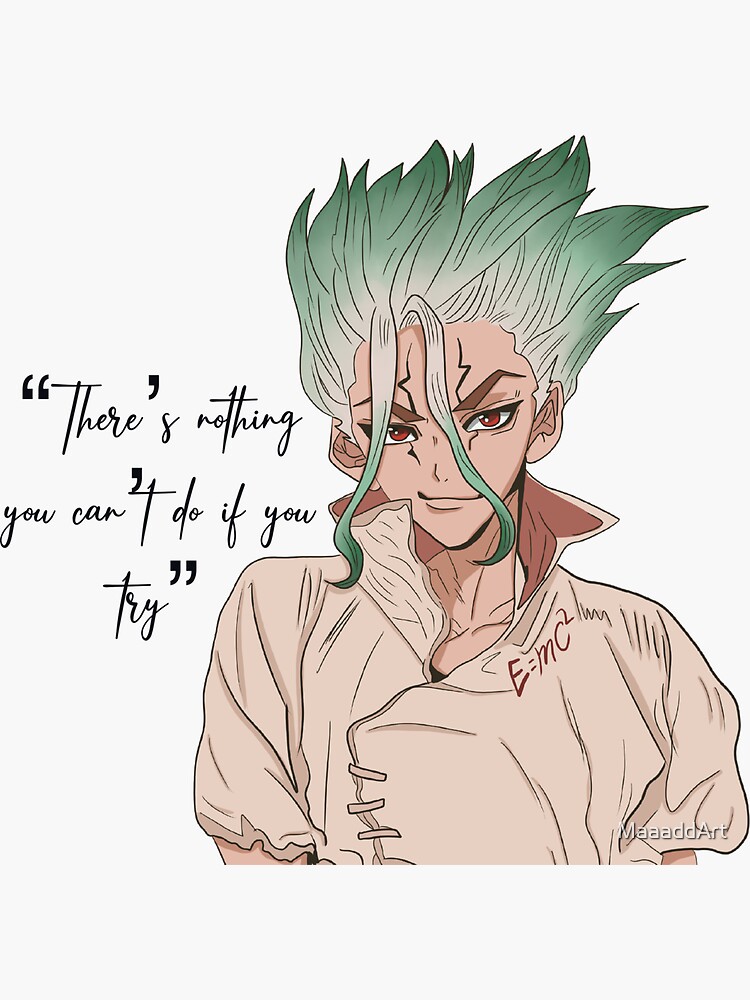 "Senku Ishigami" Sticker by MaaaddArt | Redbubble
