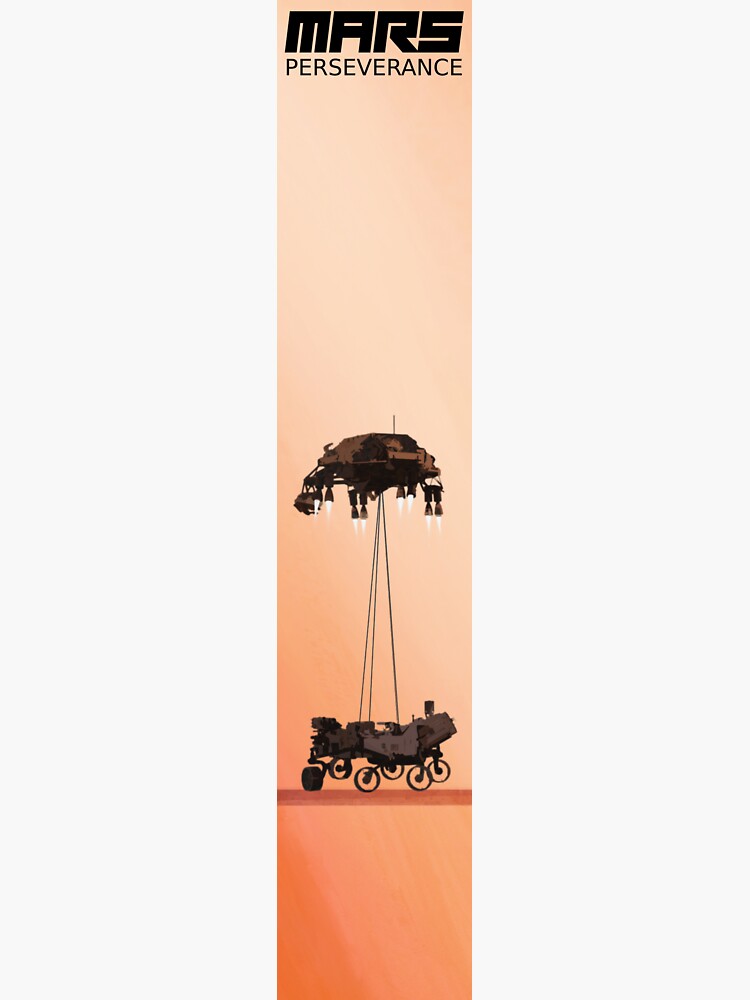 "Mars 2020 Perseverance Rover Landing" Sticker for Sale by d3noob ...