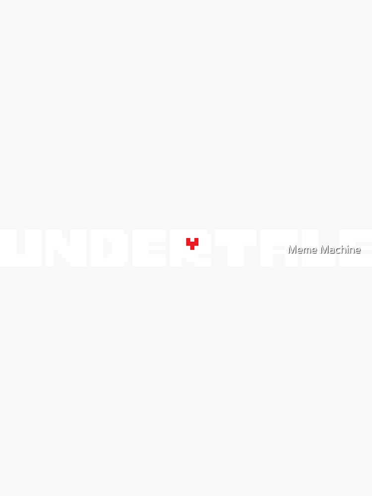 "Undertale Title" Sticker by Maverickcooper | Redbubble