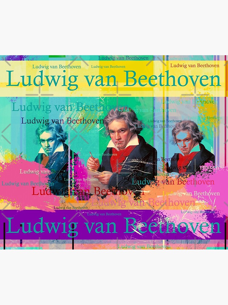 "Ludwig van Beethoven portrait, gifts for music lovers, famous German ...