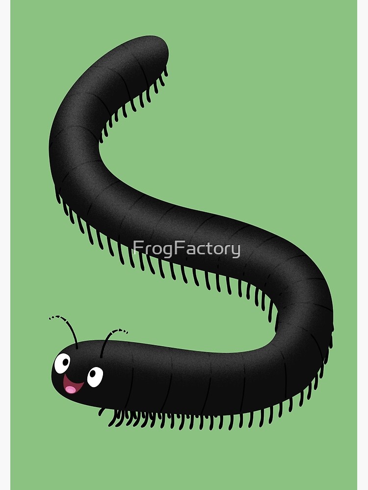 Póster «Ilustración de dibujos animados lindo milpiés» de FrogFactory ...