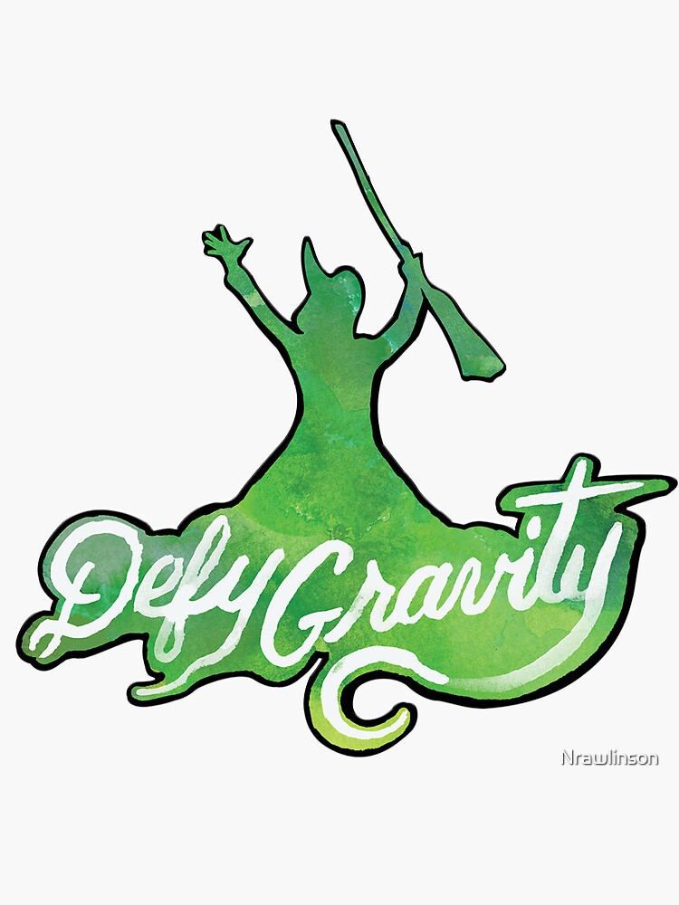 "defy gravity" Sticker for Sale by Nrawlinson | Redbubble