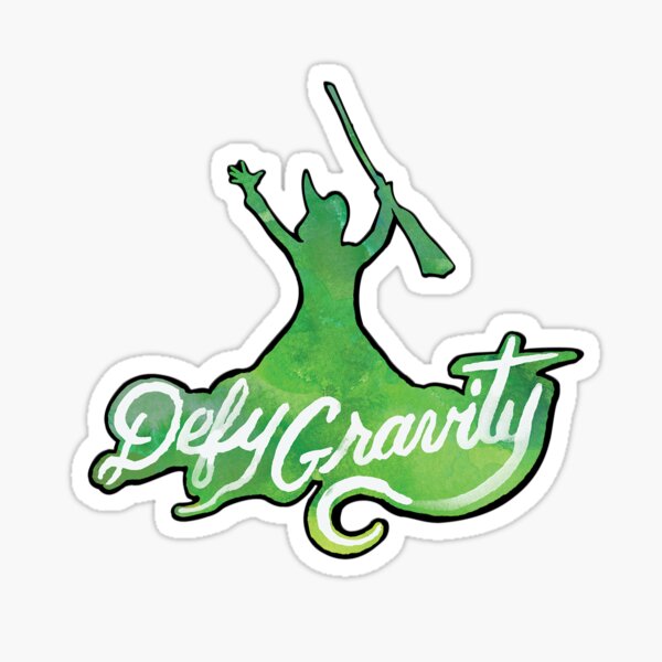 "defy gravity" Sticker for Sale by Nrawlinson | Redbubble