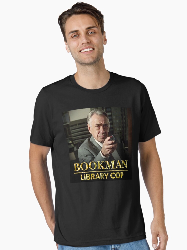 "Bookman Library Cop" Essential T-Shirt for Sale by freestyleINK ...
