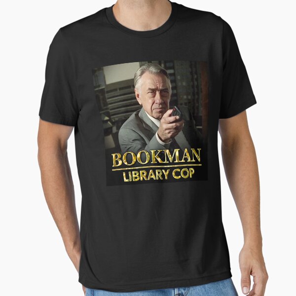 "Bookman Library Cop" Essential T-Shirt for Sale by freestyleINK ...