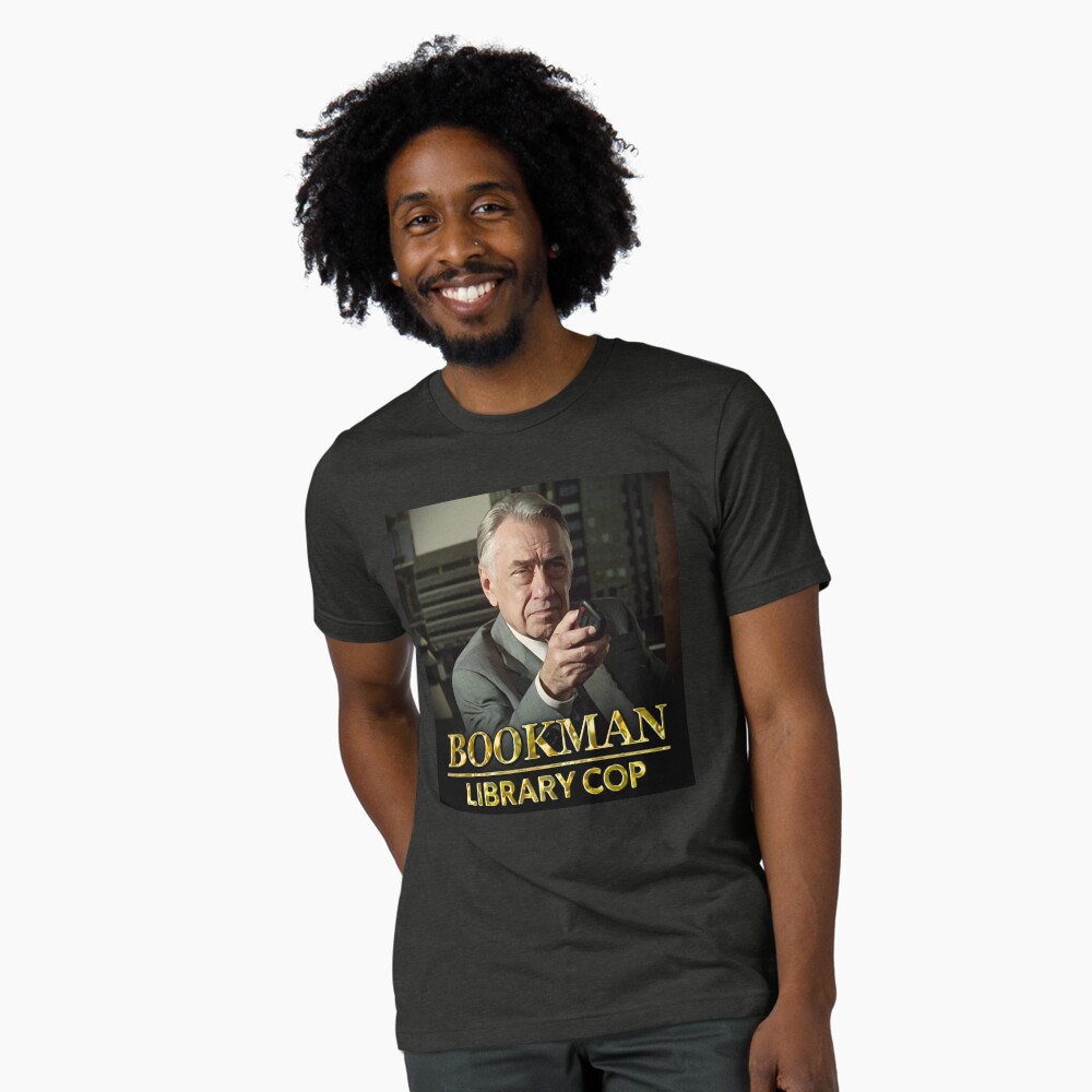 "Bookman Library Cop" Essential T-Shirt for Sale by freestyleINK ...