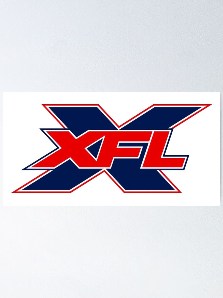 "XFL LOGO MERCH" Poster by calaceji | Redbubble