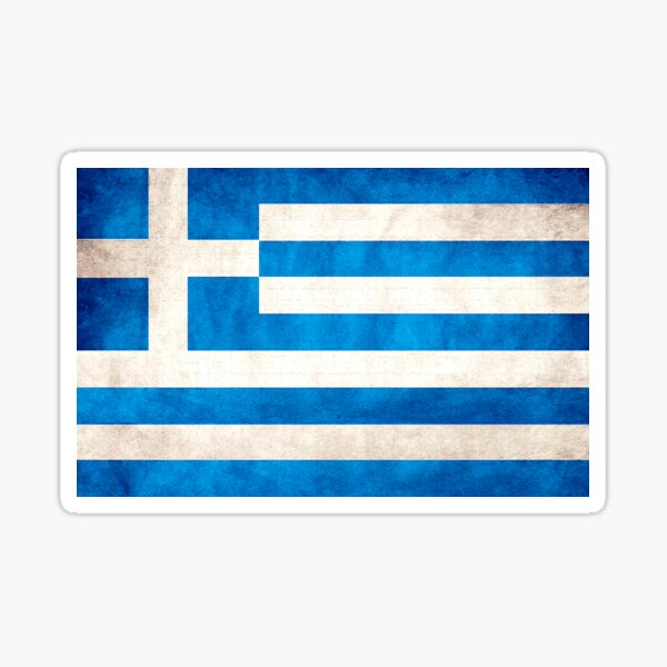 "Greek Flag" Sticker for Sale by freestyleINK | Redbubble