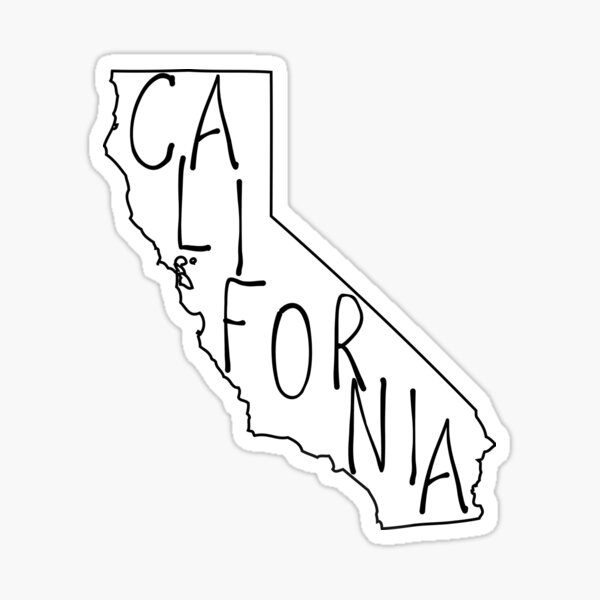 "California" Sticker for Sale by lawjfree | Redbubble
