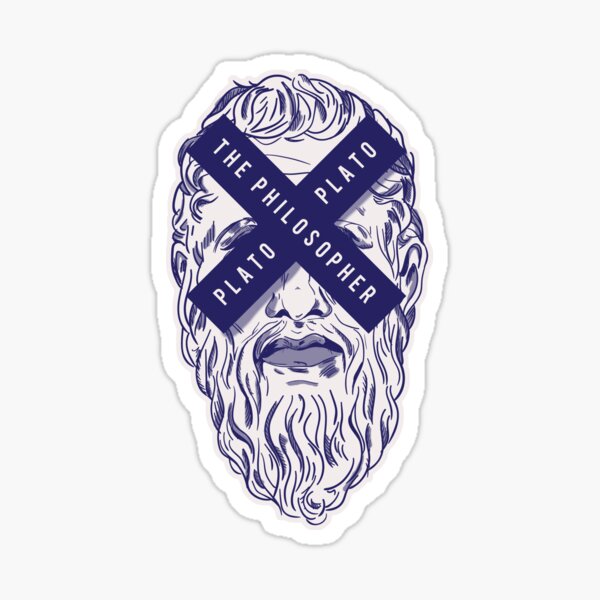 "The Philosopher Plato Sketch" Sticker for Sale by SimplifyCD | Redbubble
