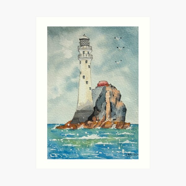 "Fastnet Lighthouse." Art Print by JohnRay27 | Redbubble