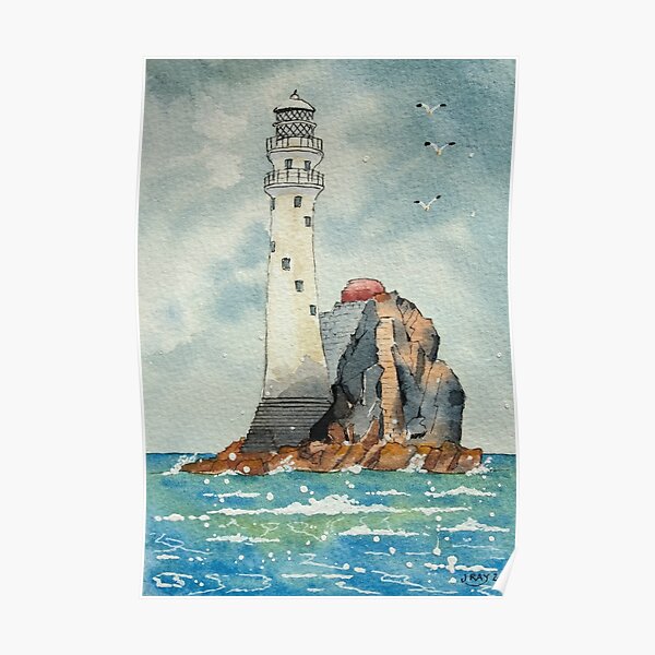 "Fastnet Lighthouse." Poster for Sale by JohnRay27 | Redbubble