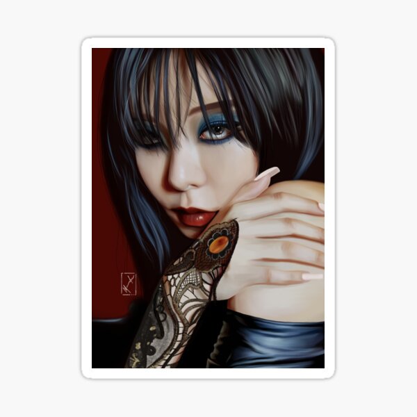 "Wheein "AYA"" Sticker by mooartkys91 | Redbubble