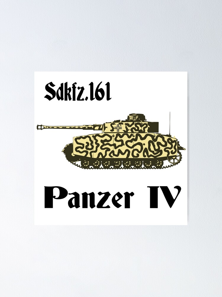 Póster «Tanque Panzer IV» de ArmyHelmet | Redbubble
