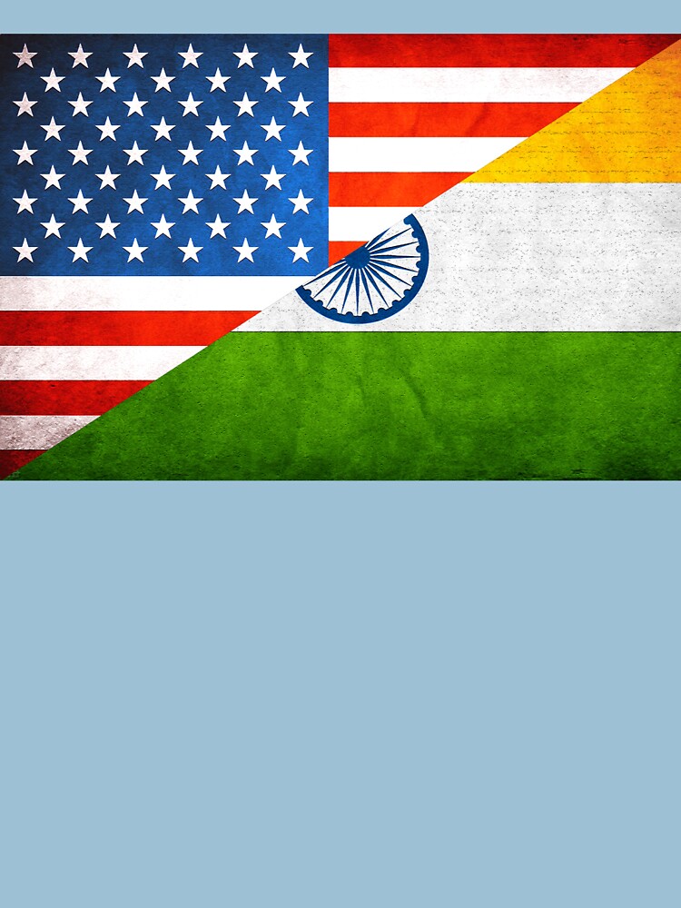 "Half Indian Half American Flag" Essential T-Shirt for Sale by ...