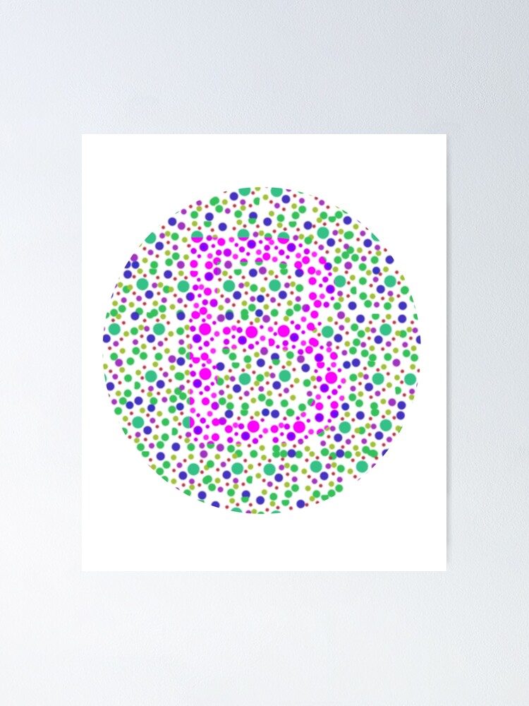 "Colour Test / Color Blind Test" Poster for Sale by ReshenNY | Redbubble