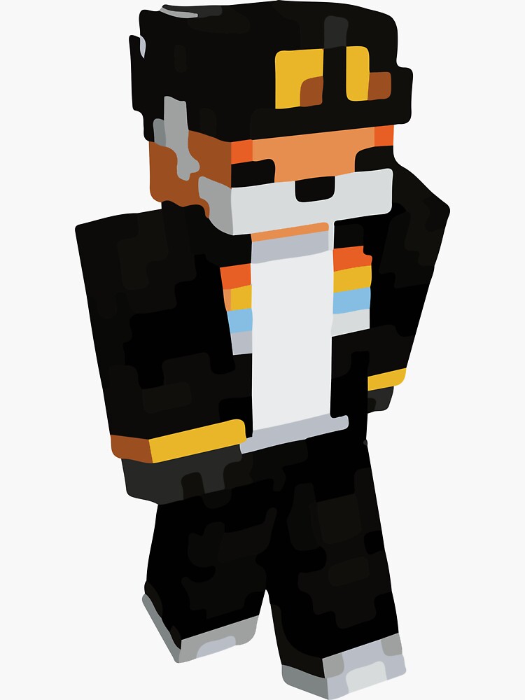 Fundy Dream Smp Skin Minecraft Speedrun Manhunt Sticker By
