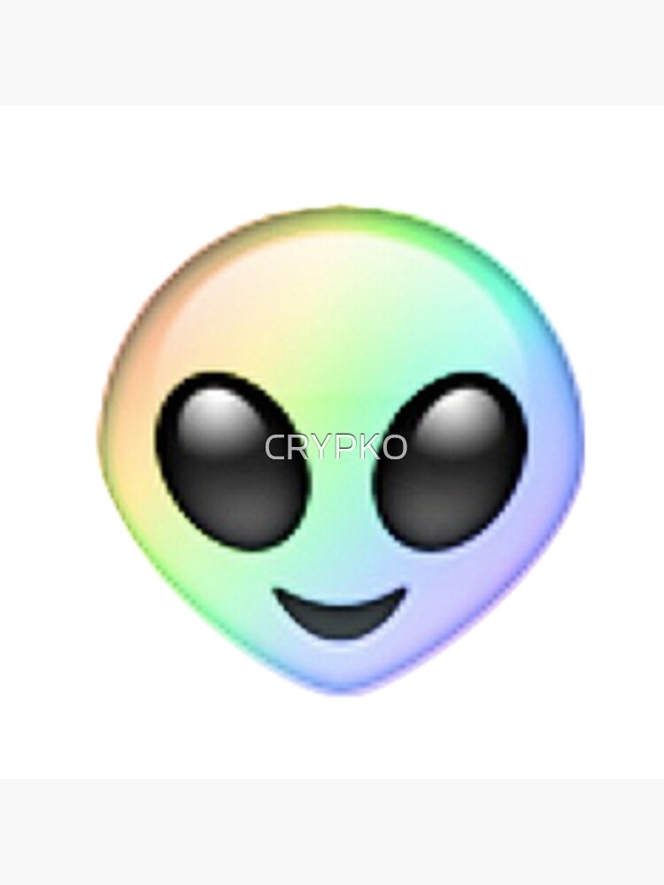 "EMOJI RAINBOW ALIEN" Photographic Print for Sale by CRYPKO | Redbubble