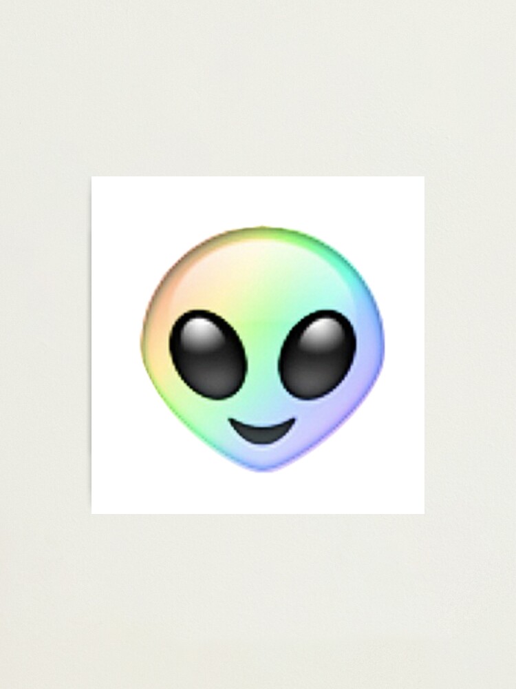 "EMOJI RAINBOW ALIEN" Photographic Print for Sale by CRYPKO | Redbubble