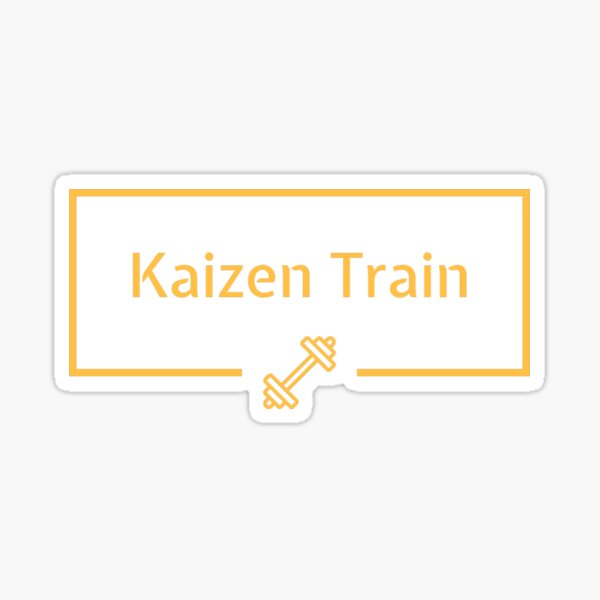 "Kaizen Train" Sticker for Sale by GDAdesigns | Redbubble