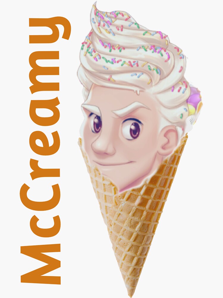 "Mccreamy icecream sticker" Sticker for Sale by workNquote | Redbubble