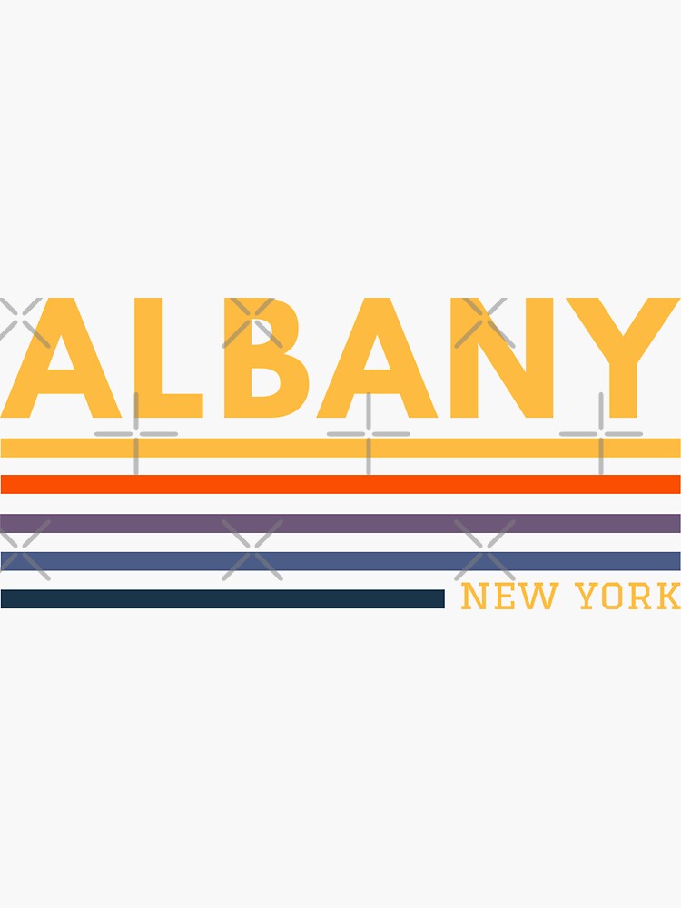 "Albany New York" Sticker for Sale by Taumaturgo | Redbubble
