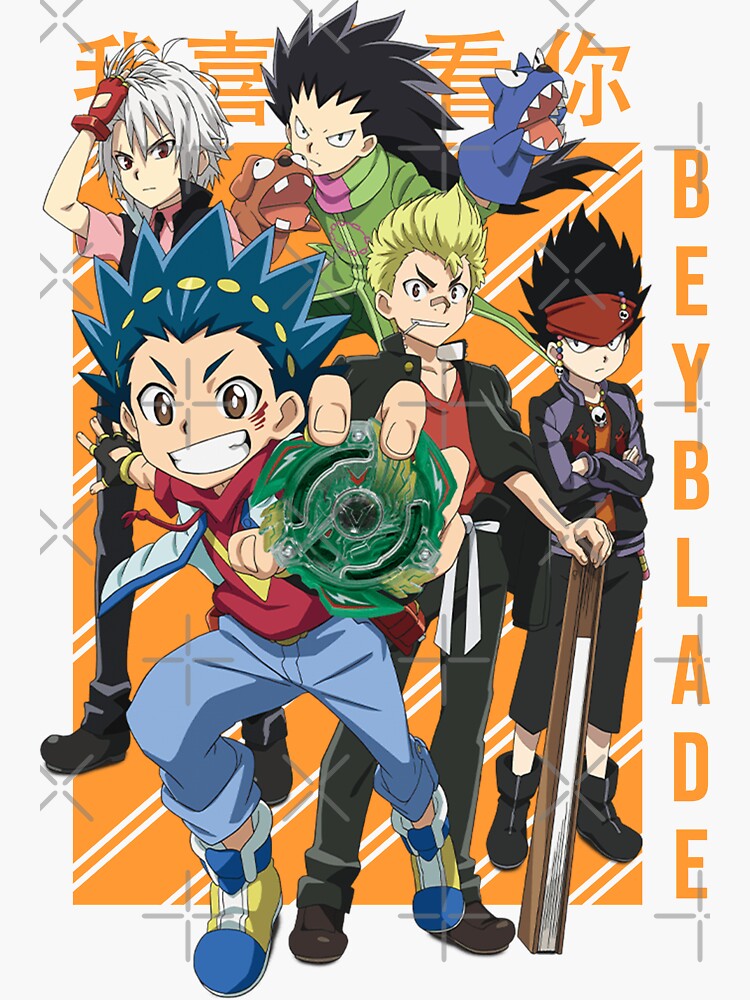 "Beyblade Anime" Sticker by TrueYou | Redbubble