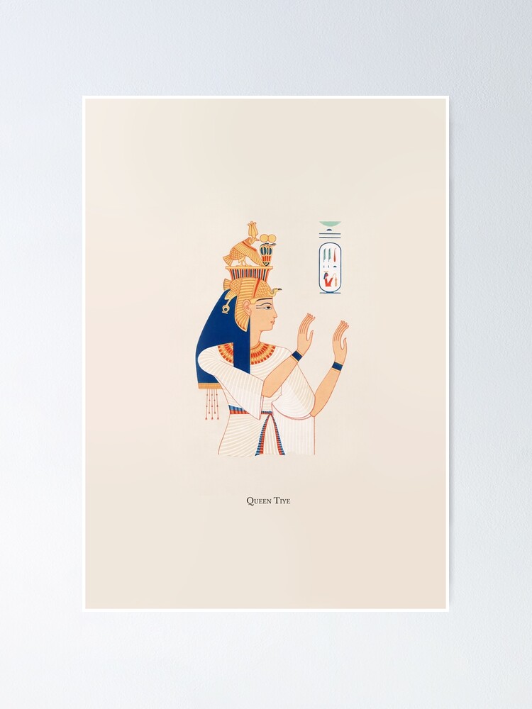 "Ancient Egyptian Portrait - Queen Tiye" Poster for Sale by pubudutr ...