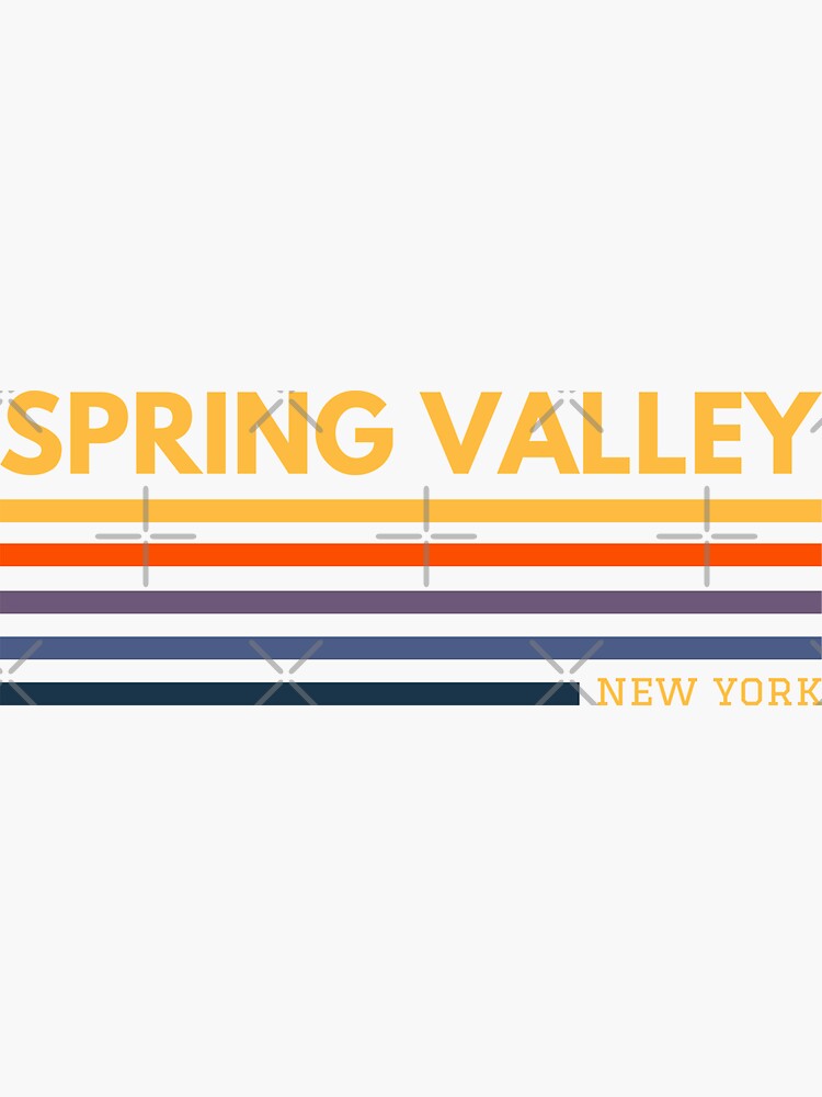 "Spring Valley New York" Sticker for Sale by Taumaturgo | Redbubble