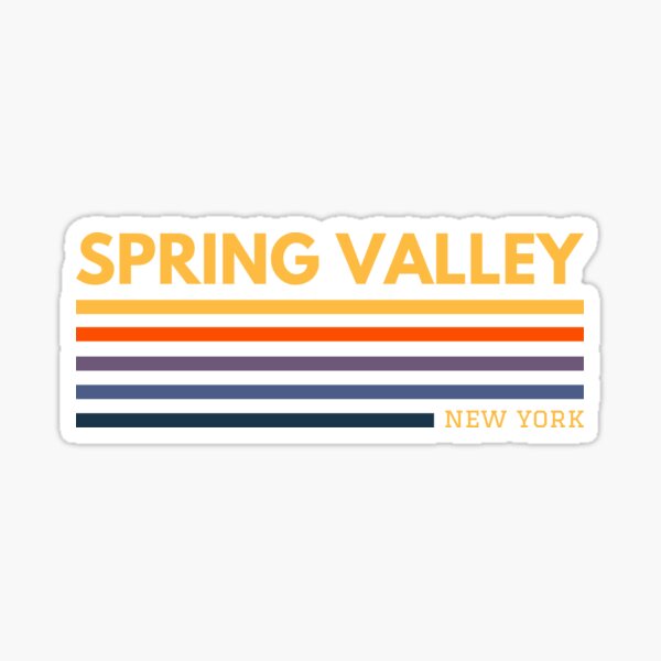 "Spring Valley New York" Sticker for Sale by Taumaturgo | Redbubble