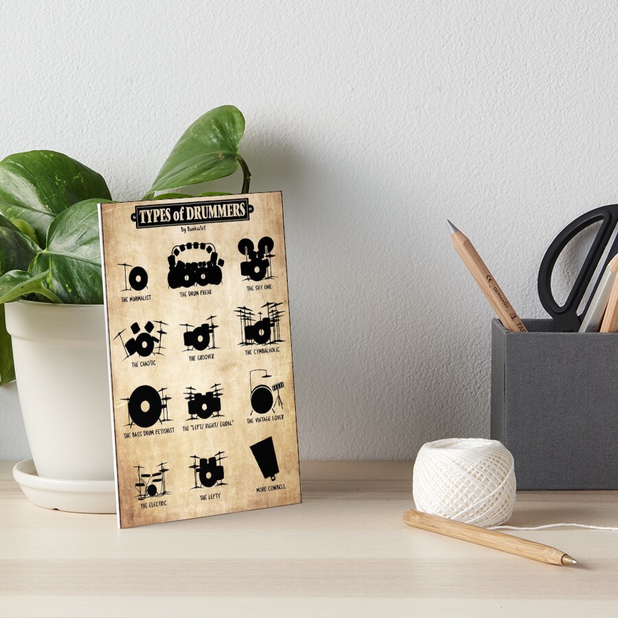 "Types of Drummers" Poster for Sale by Bunkis1st | Redbubble