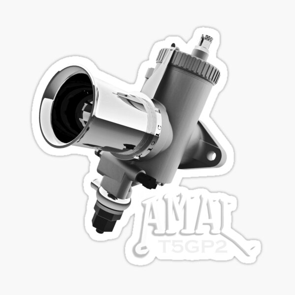 "Amal T5GP2 (white text)" Sticker for Sale by MotorMind | Redbubble