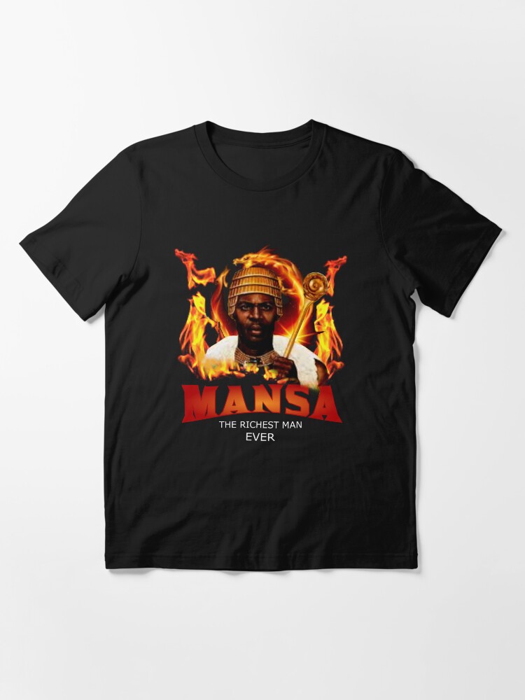 "Mansa musa - Richest man ever" T-shirt for Sale by maarifa | Redbubble ...