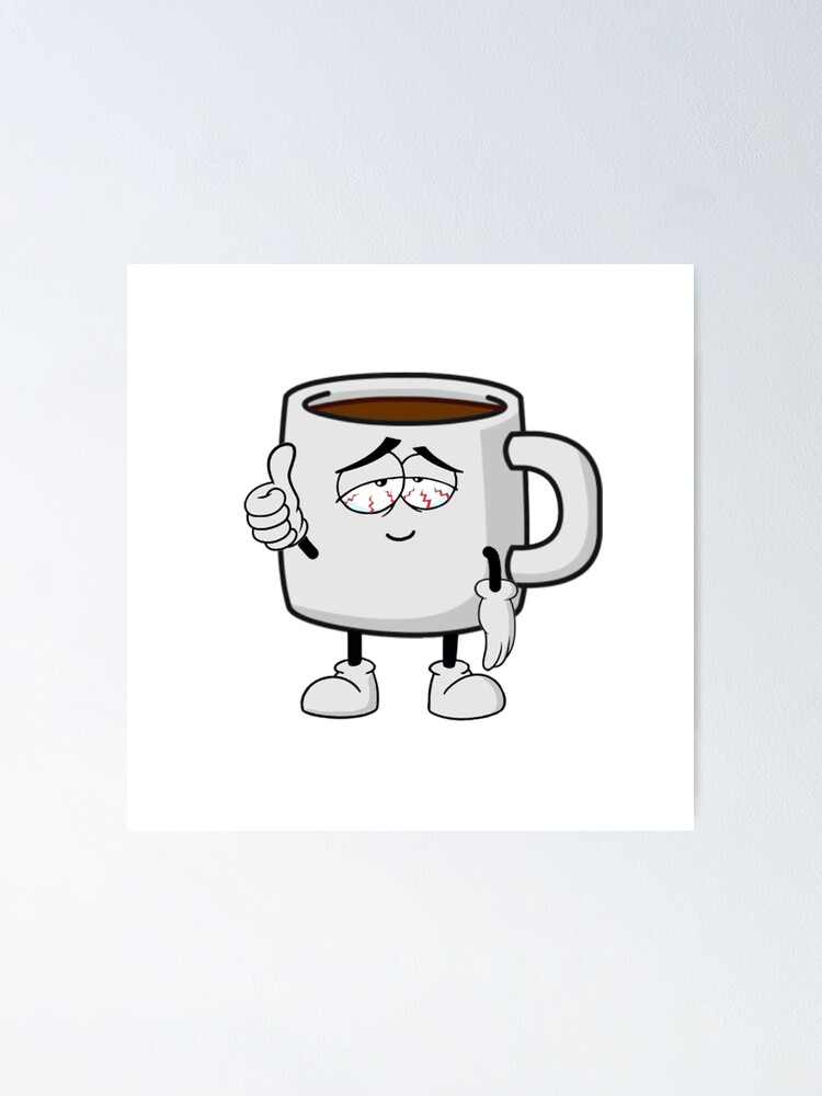 Póster «Morning Joe Coffee Mug Personaje de dibujos animados» de ...