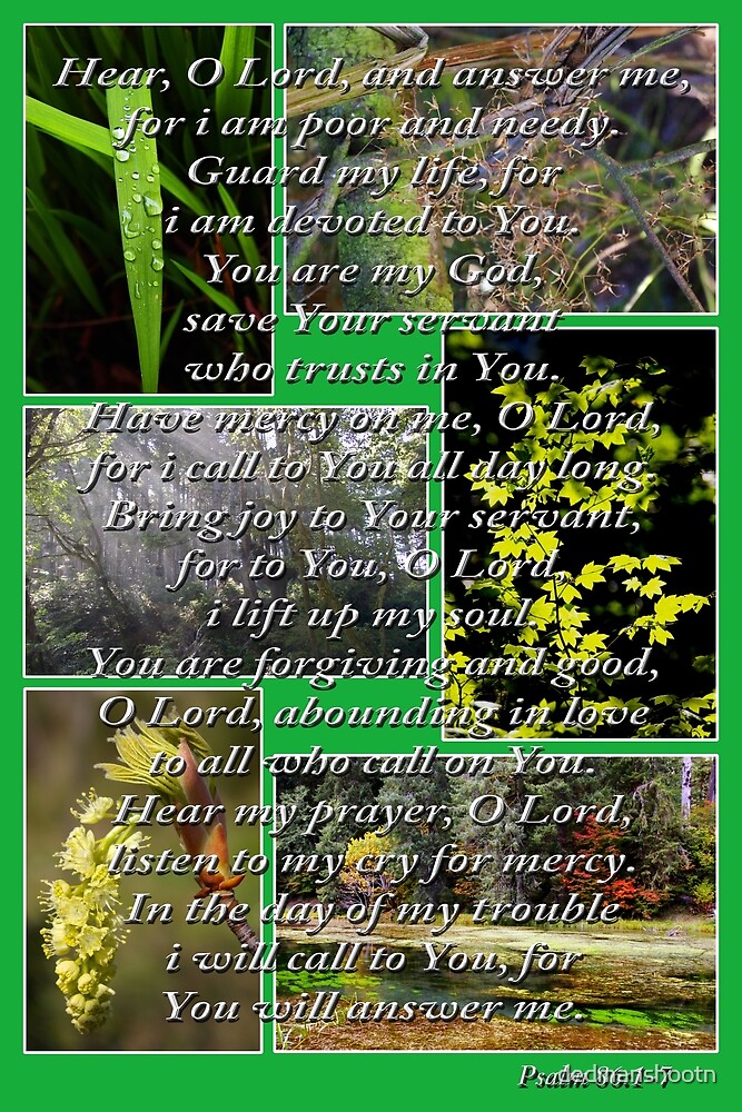  psalm 86 1 7 Collage By Dedmanshootn Redbubble