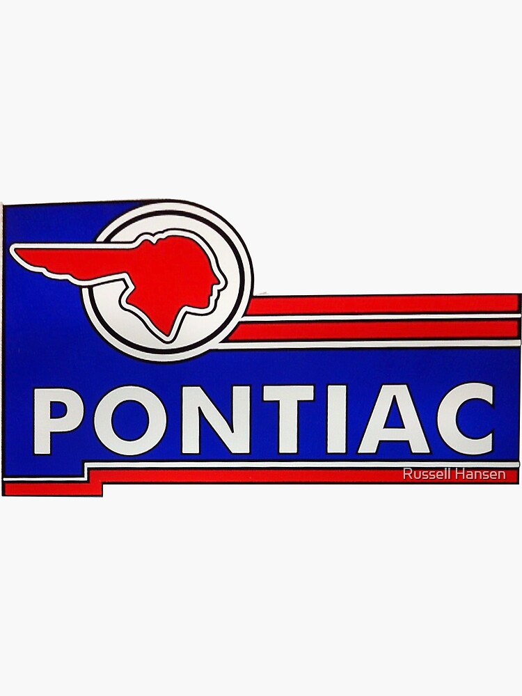 "Pontiac Dealer Sign" Sticker by RussellLee3 | Redbubble