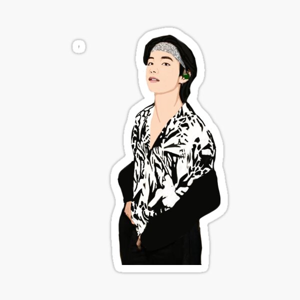 "BTS V" Sticker by ShefaliMandavi | Redbubble