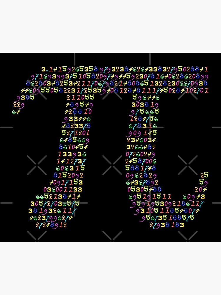 "Digits of Pi, Numbers of π colorful math" Poster for Sale by ...